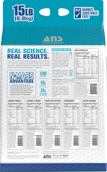 N-MASS Muscle Mass Gainer 15LB – ANSPerformance